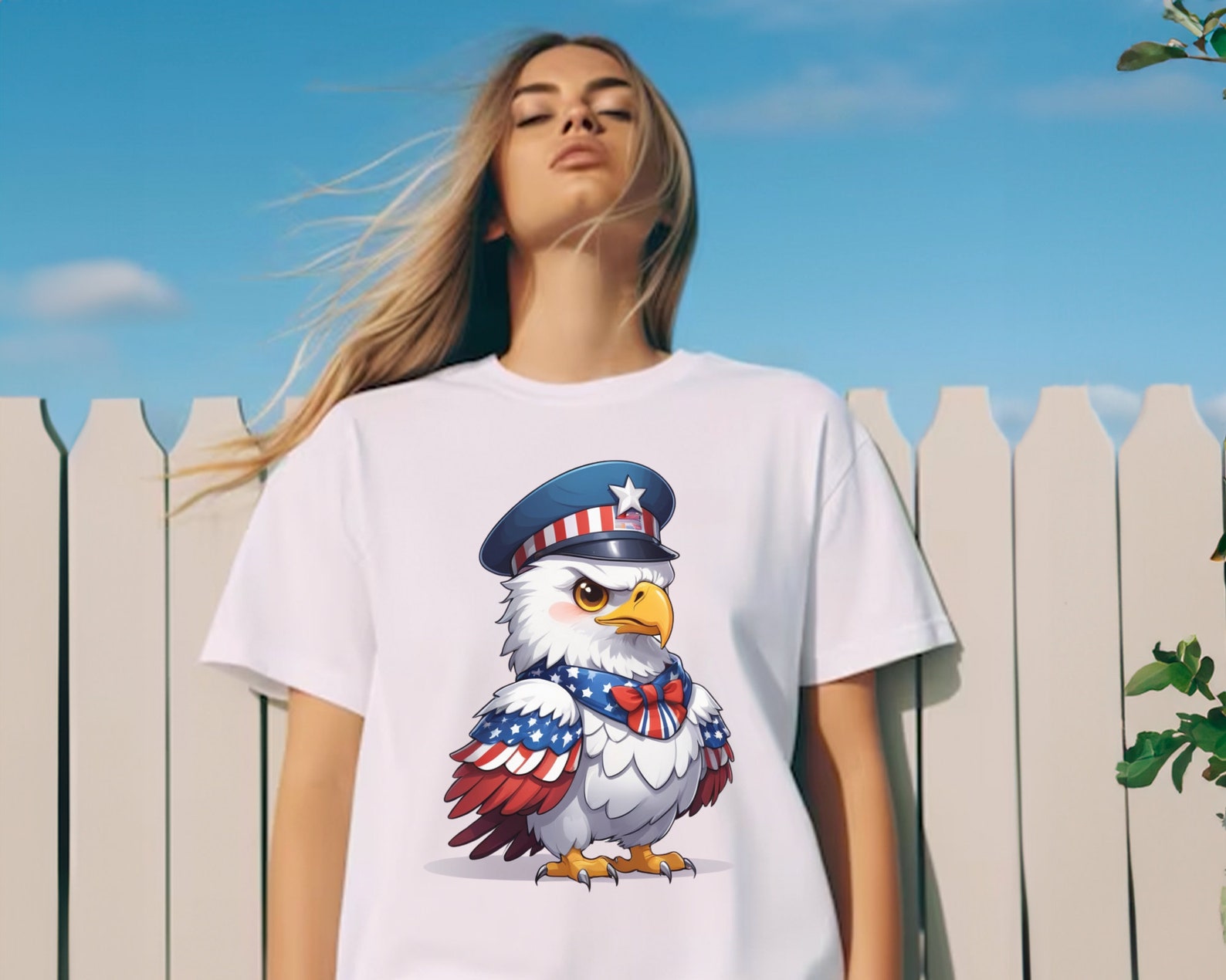 Patriotic Eagle Png Svg, American Eagle Clipart, American Flag Png ...