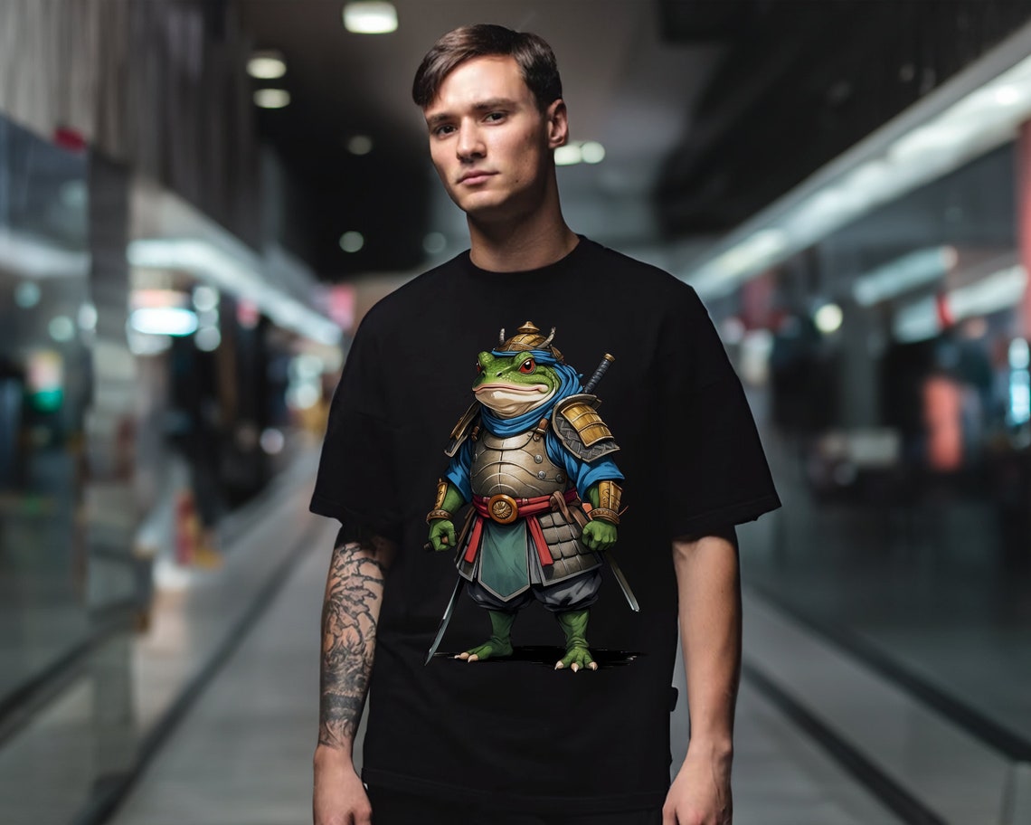 Samurai Frog Svg Png, Japanese Frog Sublimation Designs, Japanese Wall ...