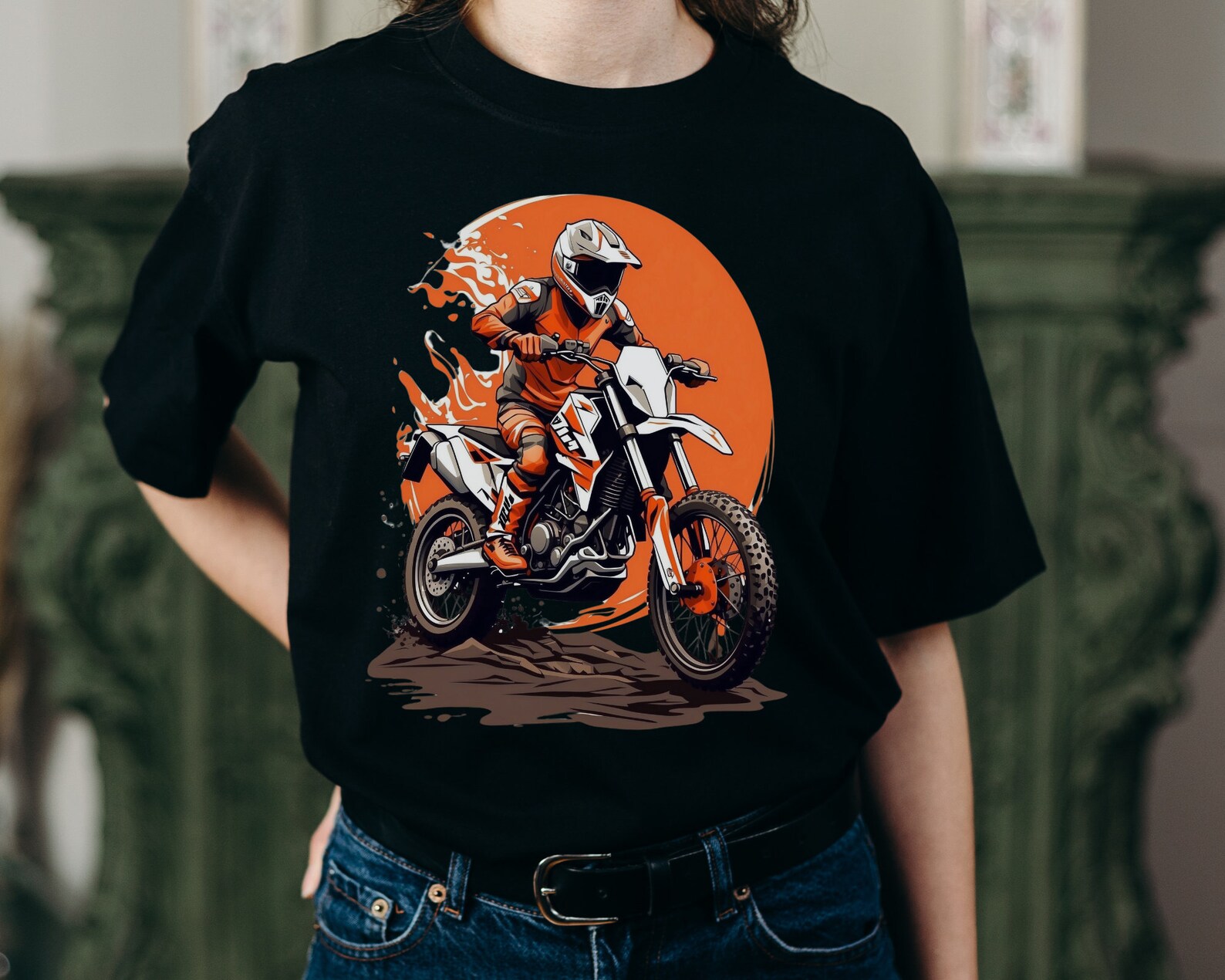 Motorcycle SVG PNG Sublimation Designs, Dirt Bike Clipart, Motocross ...