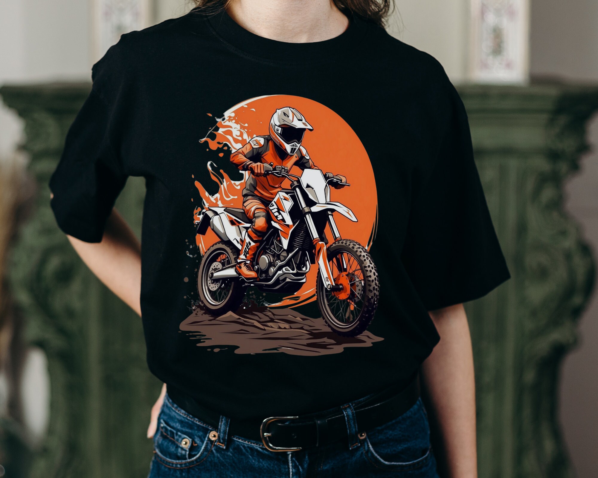 Motorcycle SVG PNG Sublimation Designs, Dirt Bike Clipart, Motocross ...