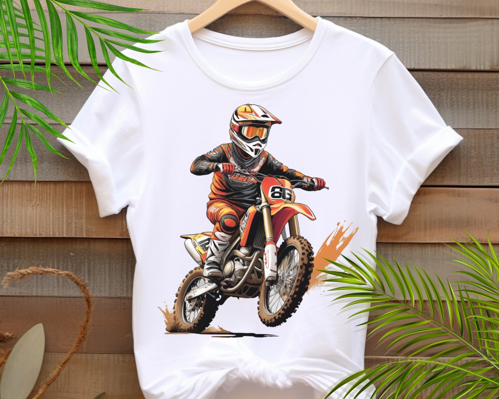 Motorcycle SVG PNG Sublimation Designs, Dirt Bike Clipart, Motocross ...