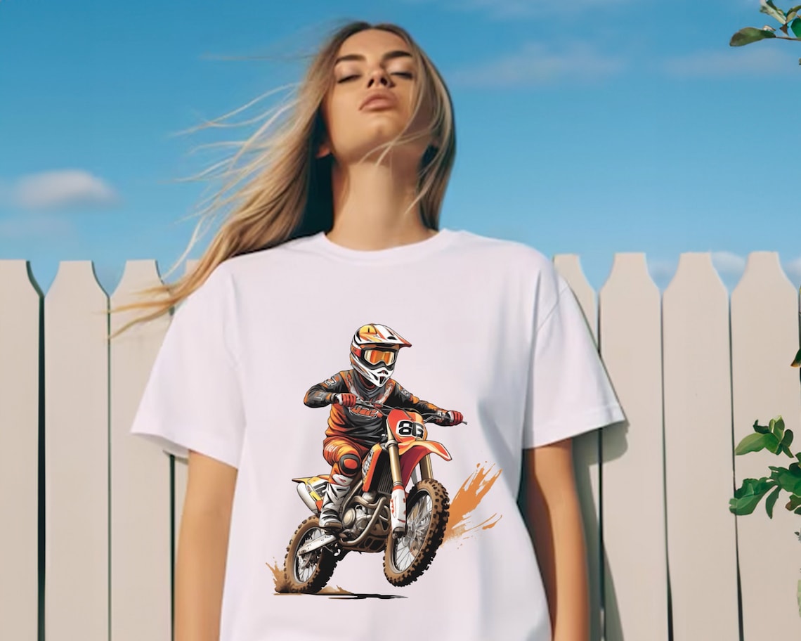 Motorcycle SVG PNG Sublimation Designs, Dirt Bike Clipart, Motocross ...