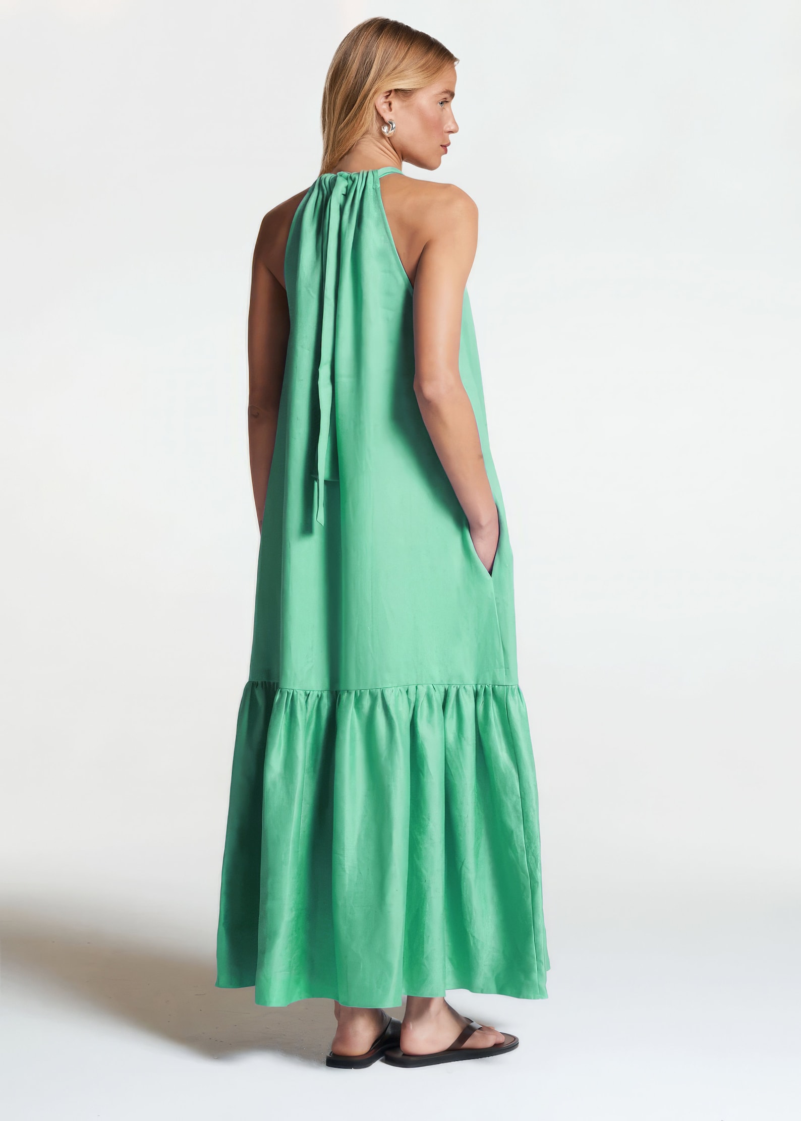 Flared Dress Pattern, Long Dress Sewing Pattern, Dress With Pockets ...