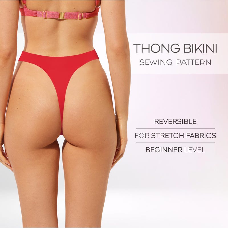 Thong Bikini Pattern - Etsy