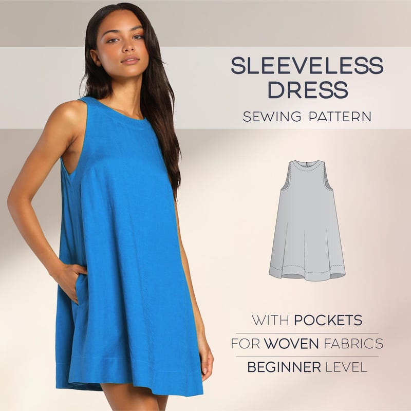Simple Dress Pattern - Etsy