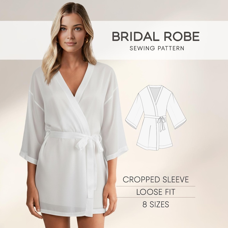 Robe Wrap Kimono Pattern - Etsy