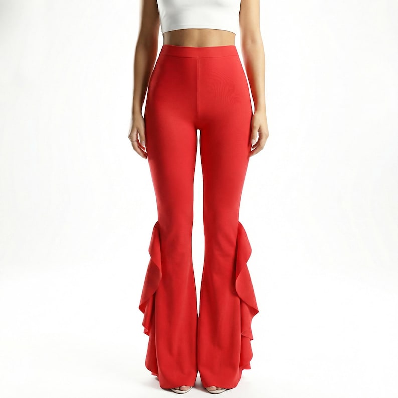Flared Pants Pattern for Beginners in 8 Sizes XS - 4XL, Bell Bottom ...
