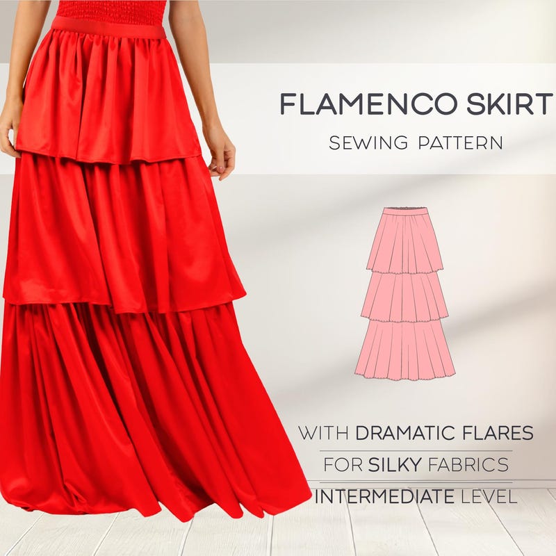 Flamenco Long Skirts - Etsy