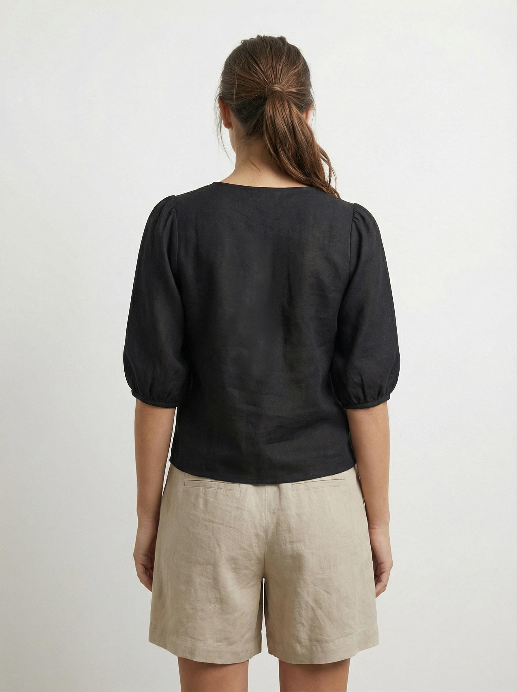 Linen Top Sewing Pattern for Women Blouse Pattern, Cotton Tunic Pattern ...