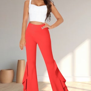 Flared Pants Pattern for Beginners in 8 Sizes XS - 4XL, Bell Bottom ...