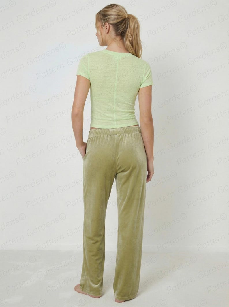 Women's Pants Pattern, Stretch Pants Pattern for Women, Pajama Pants ...