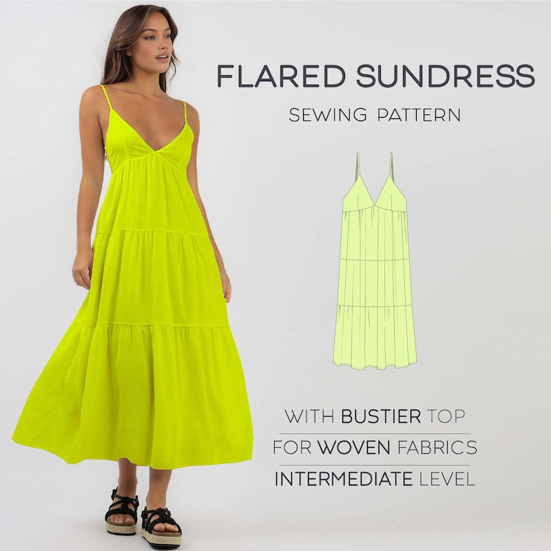 Dress With Flounce - Etsy