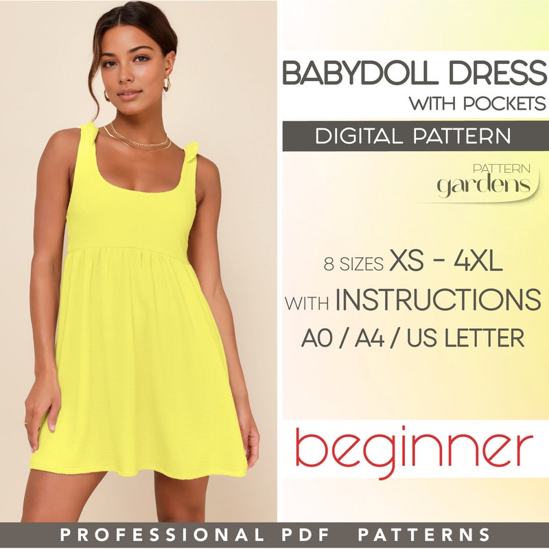 Summer Dress Pattern - Etsy