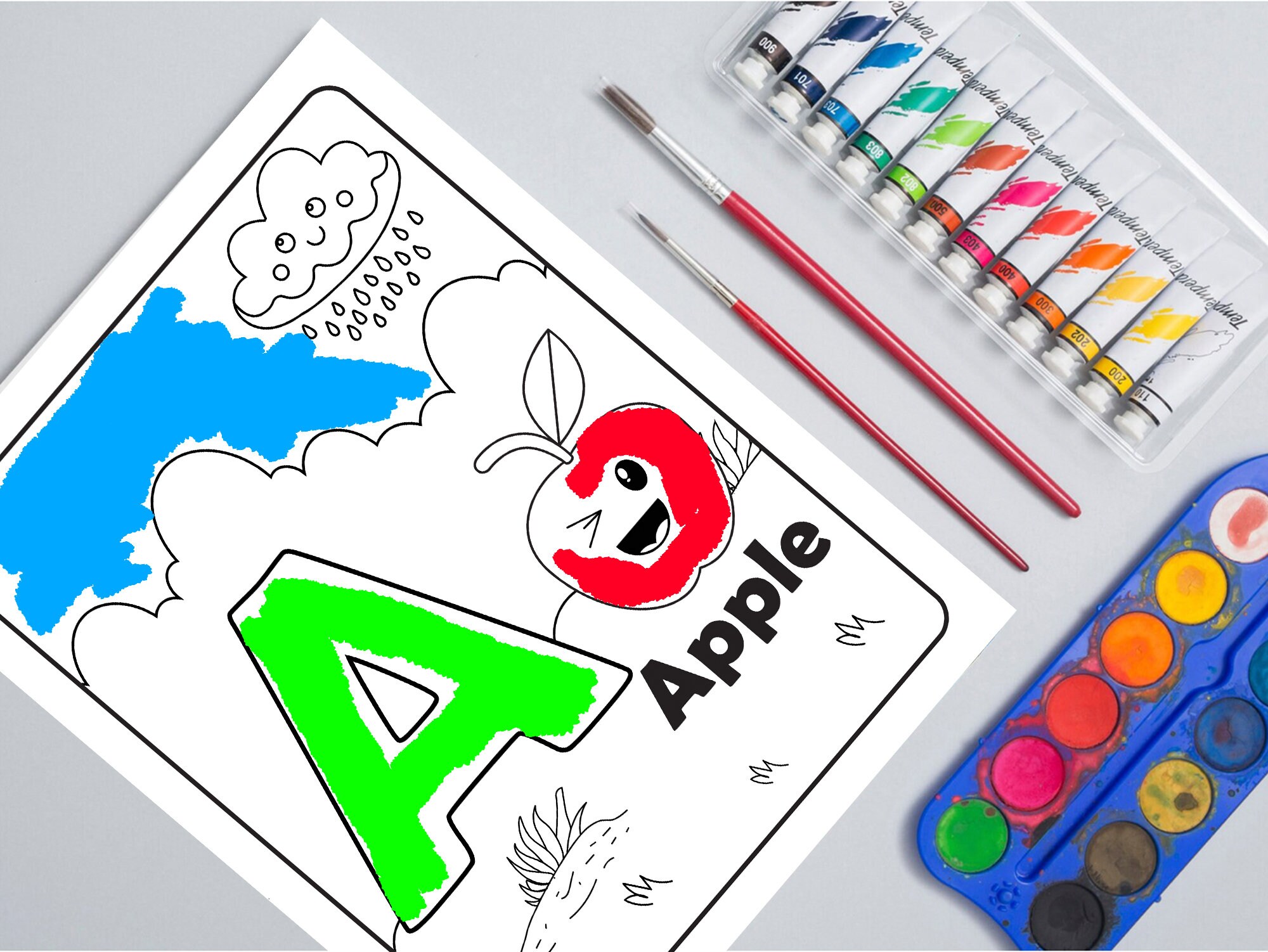 ABC Alphabet Coloring-pages Kids Toddlers Preschoolers Printable ...