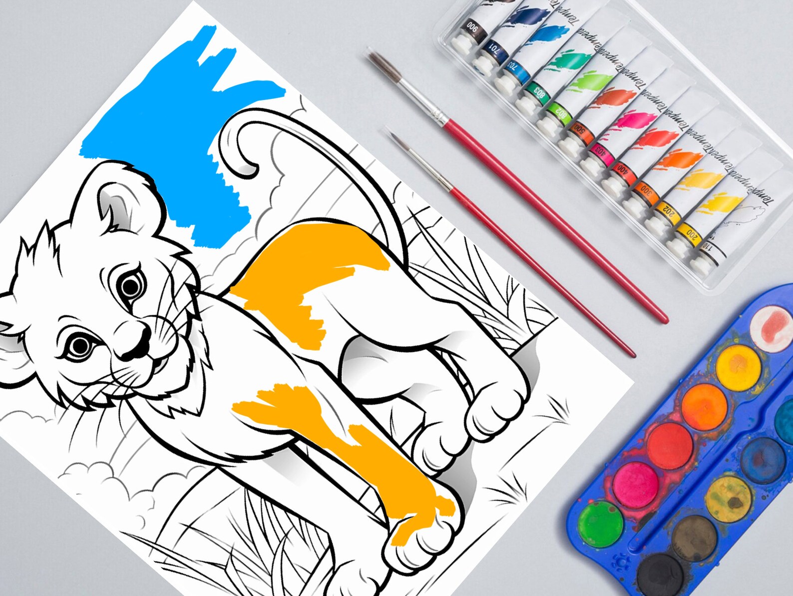 50 Wild Animals Coloring Pages for Kids Toddlers Preschoolers Printable ...