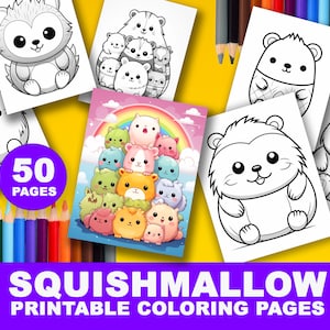Squishmallows Coloring Pages for Kids Toddlers Preschoolers Printable ...