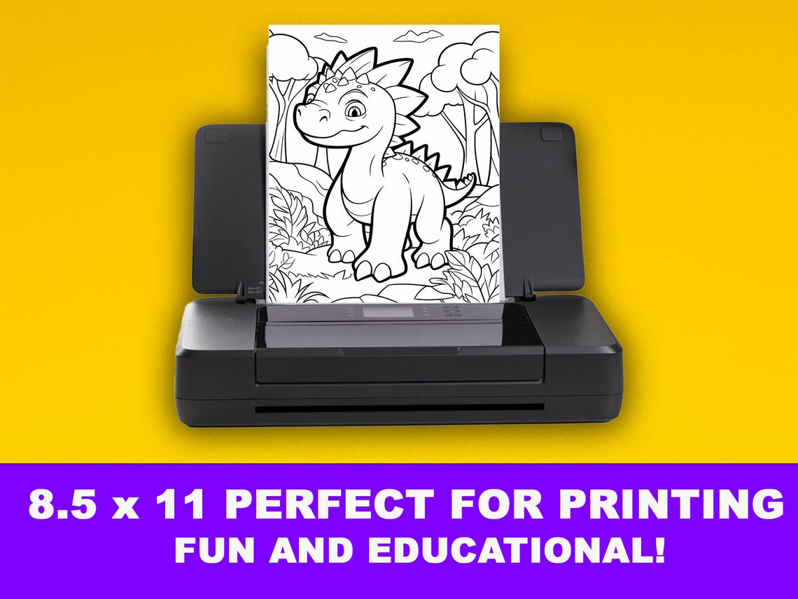 50 Dinosaur Coloring Pages for Kids Toddlers Preschoolers Printable ...