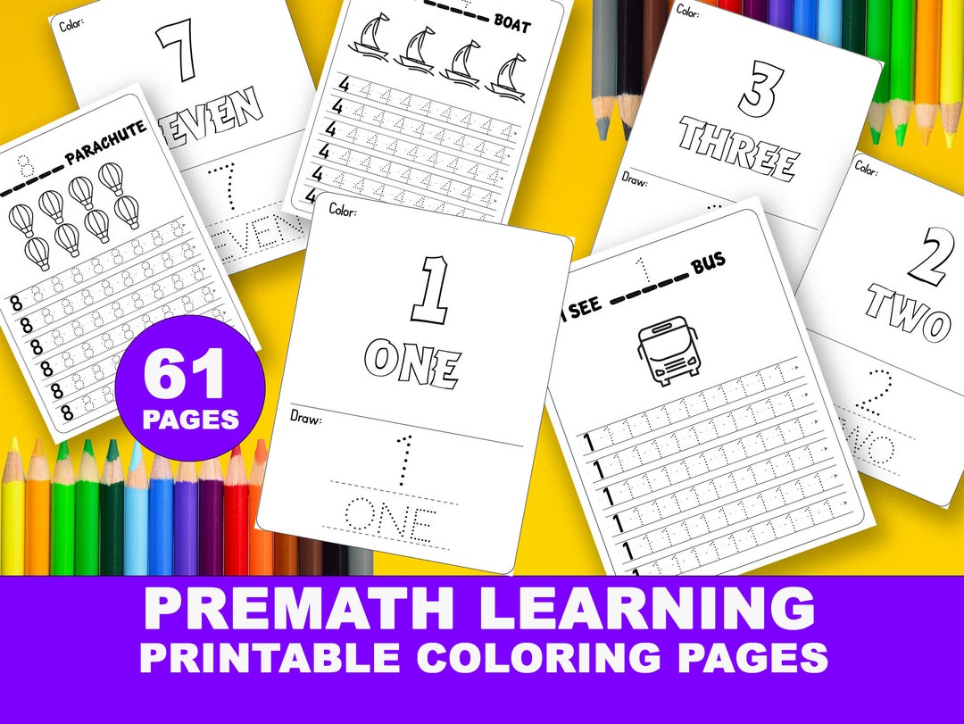 61 Premath Learning Coloring Pages for Kids Toddlers Preschoolers ...