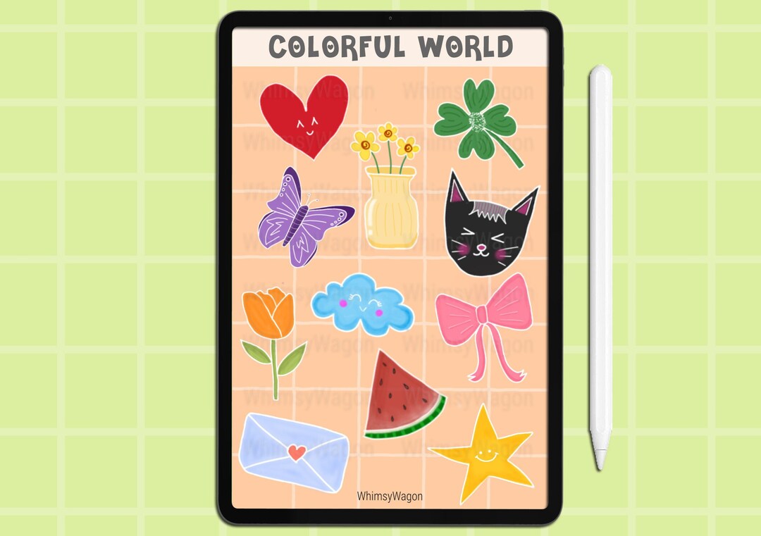 Sticker Designs Digital Sticker Pack Sticker PNG Set Printable Stickers ...