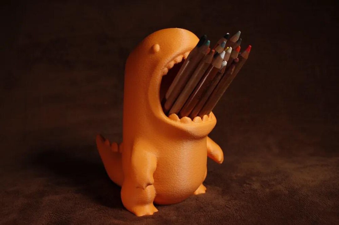 Cute Dinosaur T-REX Pencil Holder - Etsy