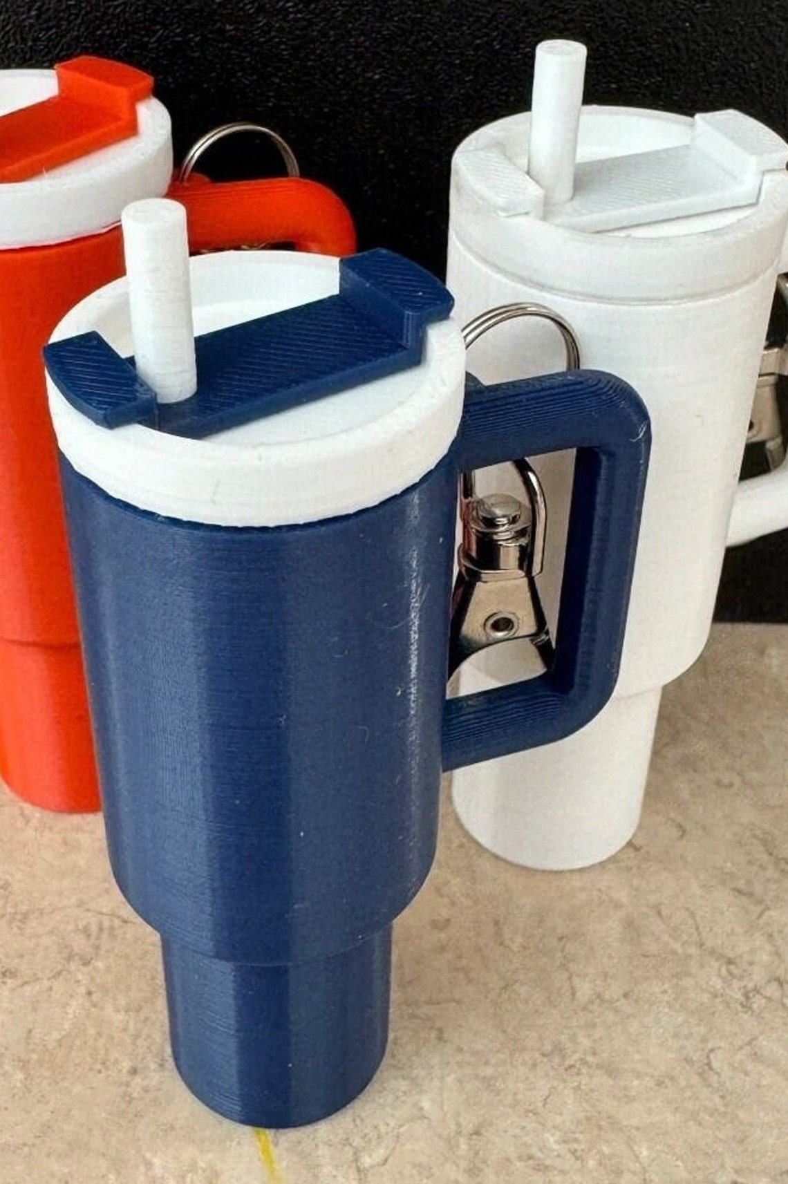 Mini Stanley Inspired Tumbler Keychain, With Storage Stanley Quencher ...