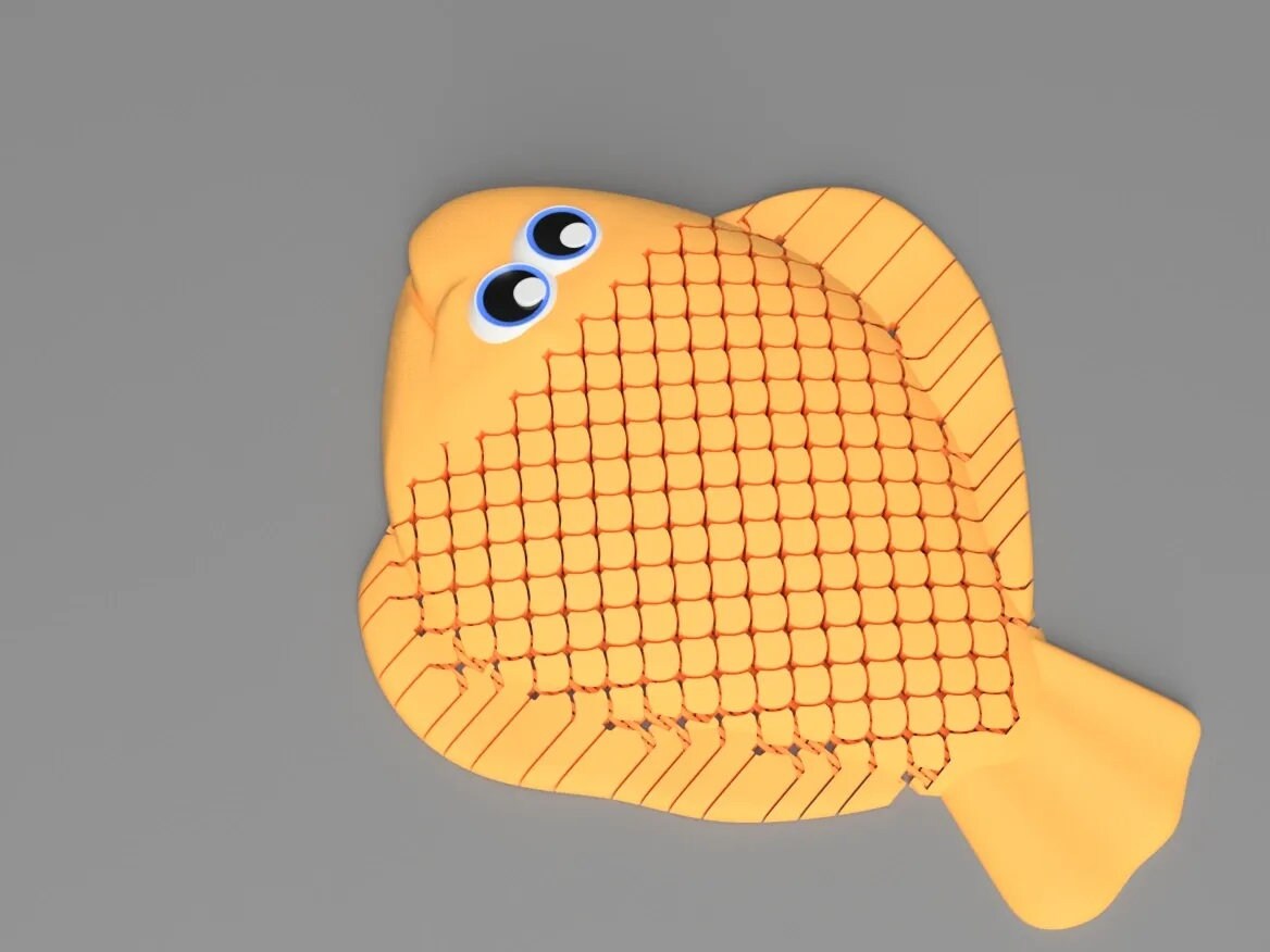 Wiggly Flounder Fun! Articulating 3D Printed Fish Toy - Etsy