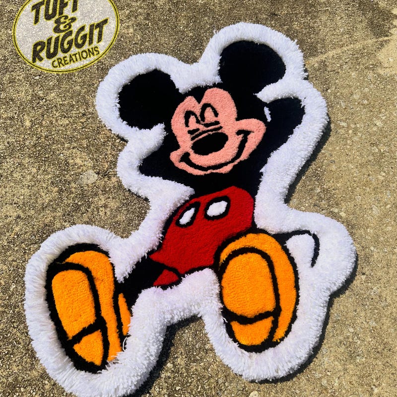Mickey Mouse Rug - Etsy