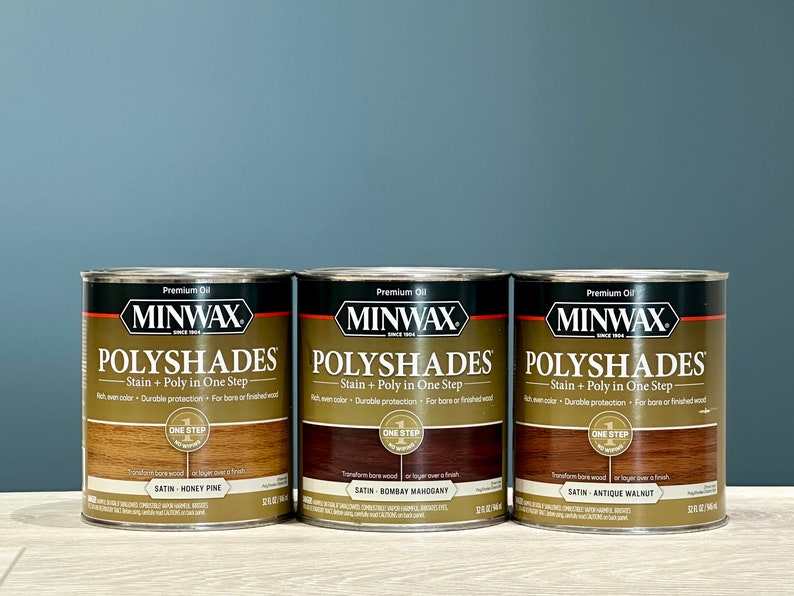 Minwax Polyshades Satin, 11 Colors Available, Wood Stain, Wood Premium ...