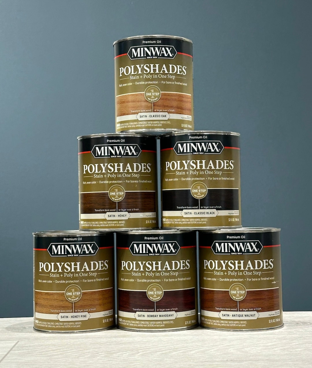Minwax Polyshades Satin, 11 Colors Available, Wood Stain, Wood Premium ...