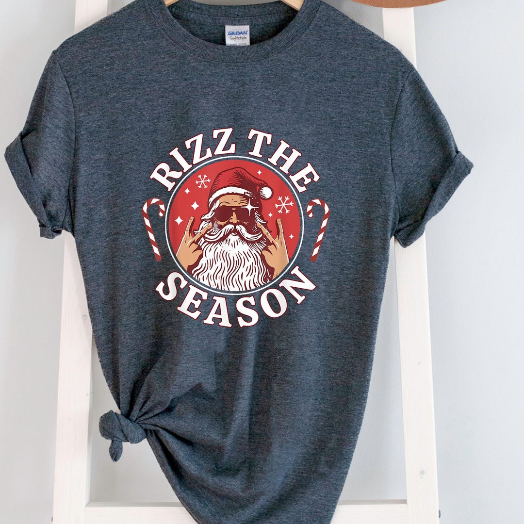 Rizz the Season Shirt, Funny Santa Claus Shirt, Very Merry Christmas ...