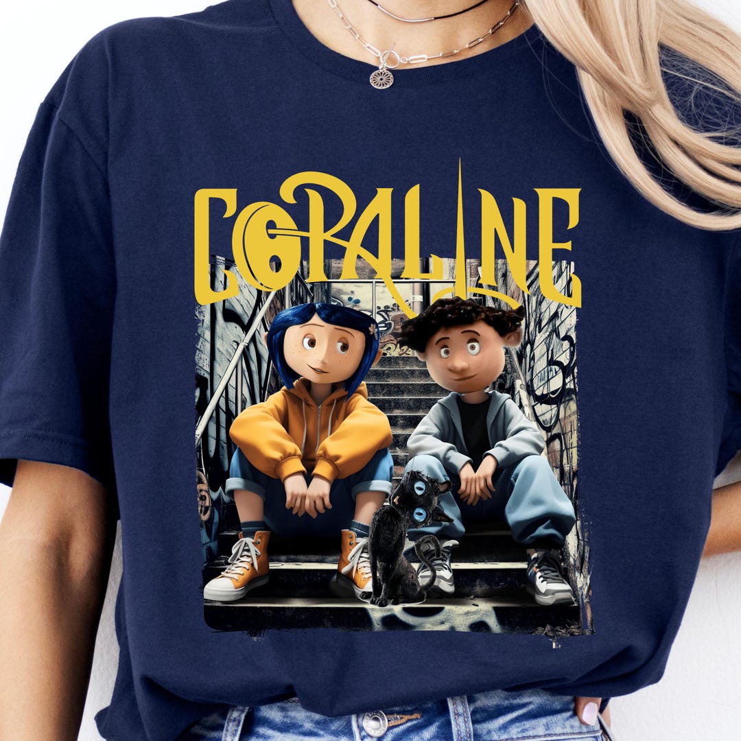 Coraline Crew Shirt, Coraline and Friend Shirt, Cool Coraline Shirt ...