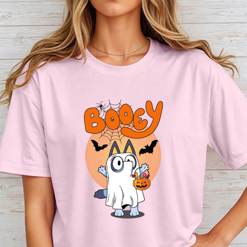 Booey Halloween Shirt, Cute Cartoon Dog Ghost T-shirt, Funny Spooky ...