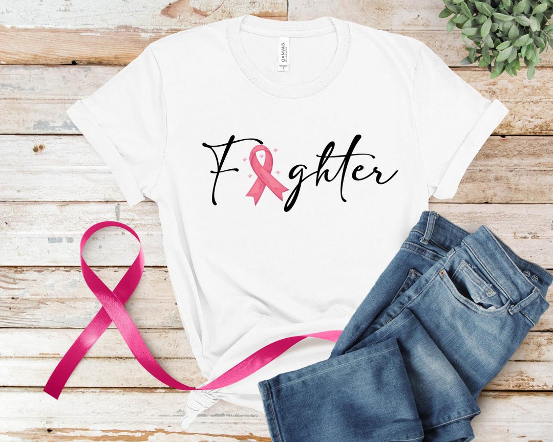 Fight Breast Cancer Shirt, Breast Cancer Fighter T-shirt, Pink Ribbon ...
