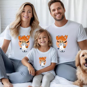 Booey Halloween Shirt, Cute Cartoon Dog Ghost T-shirt, Funny Spooky ...