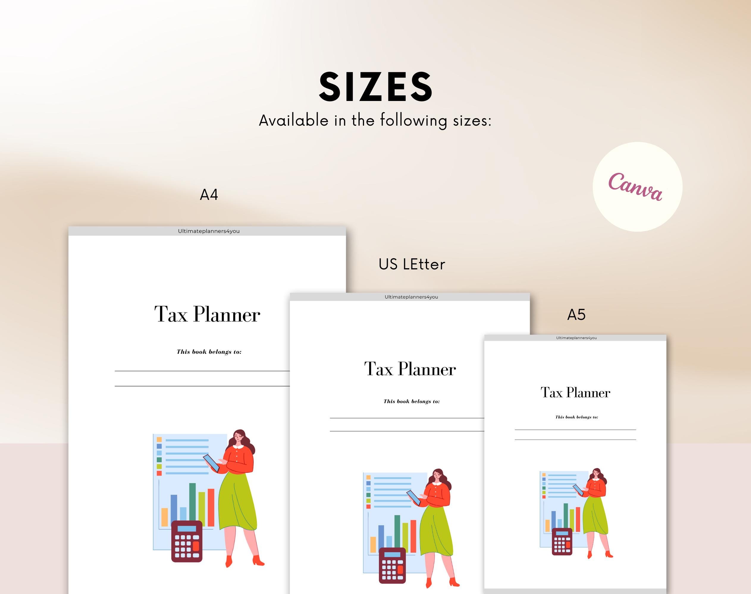 Personal Tax Planner | Tax Organizer | Financial Planner | Tax ...