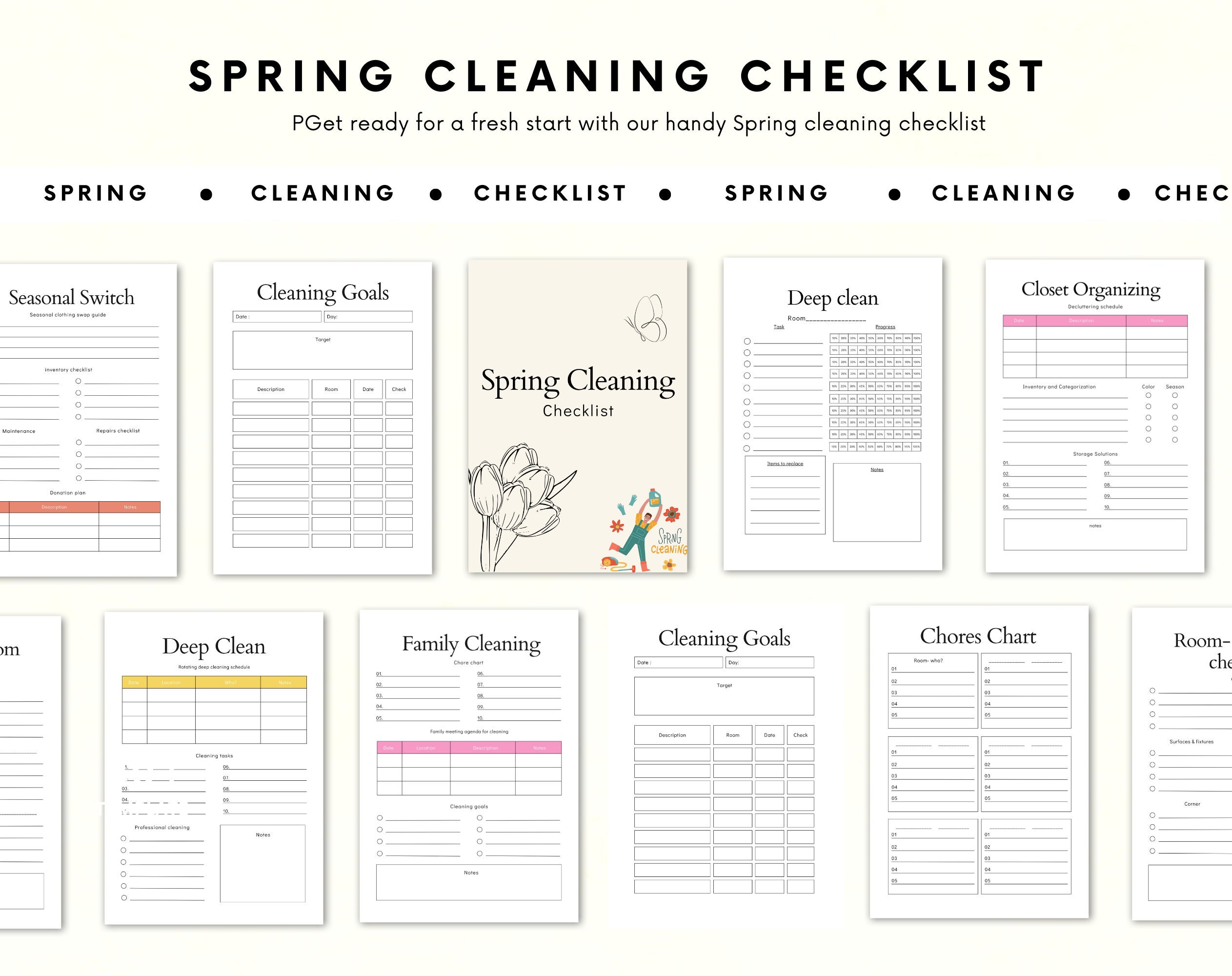 Ultimate Spring Cleaning Checklist - Get Organized With the Spring ...