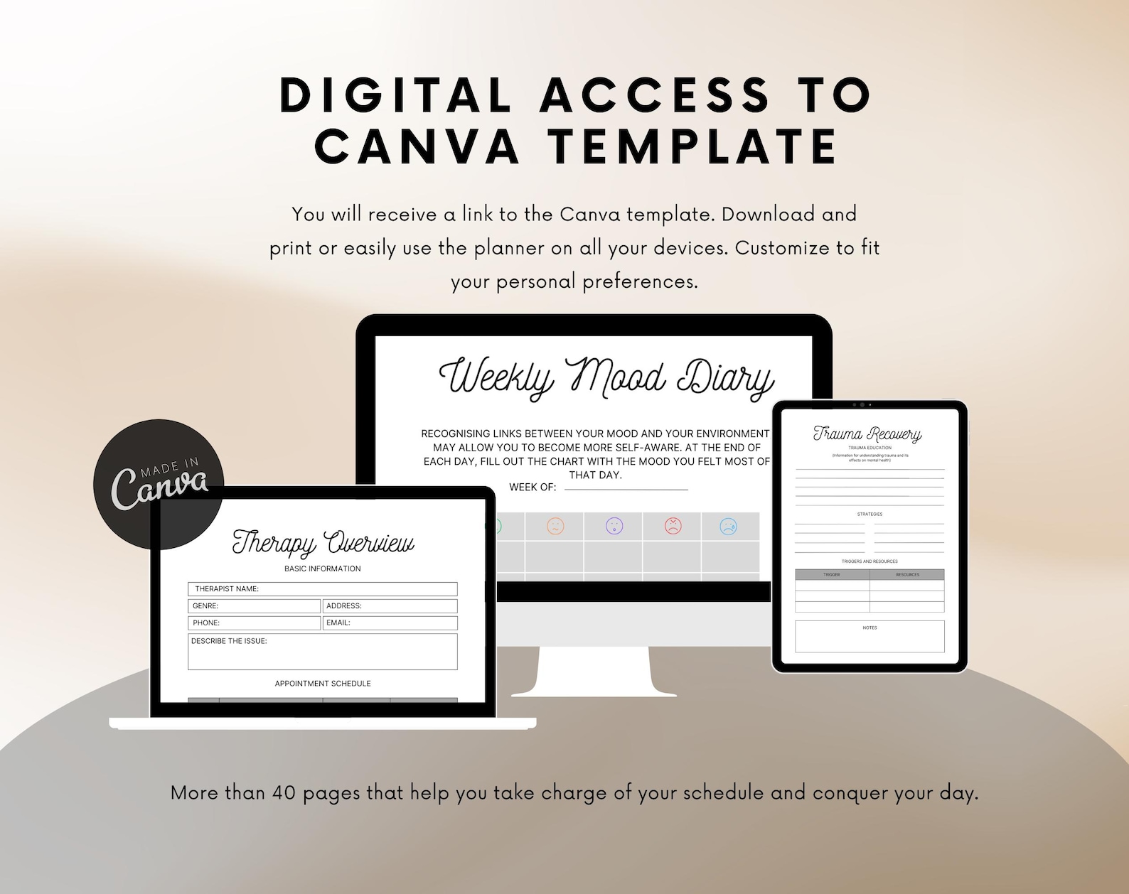 Therapy Planner | 80+ Pages | Therapy Session Planner | Therapist ...