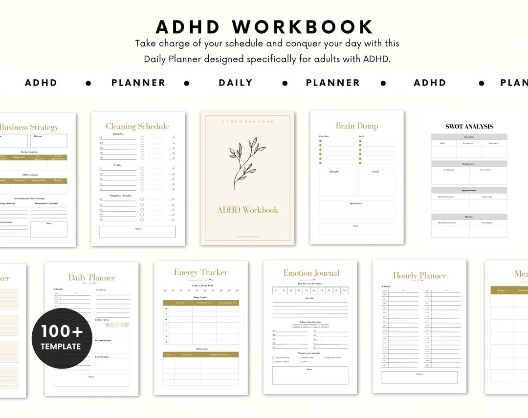 Ultimate ADHD Workbook | Mental Health | Neurodivergent | Personal ...