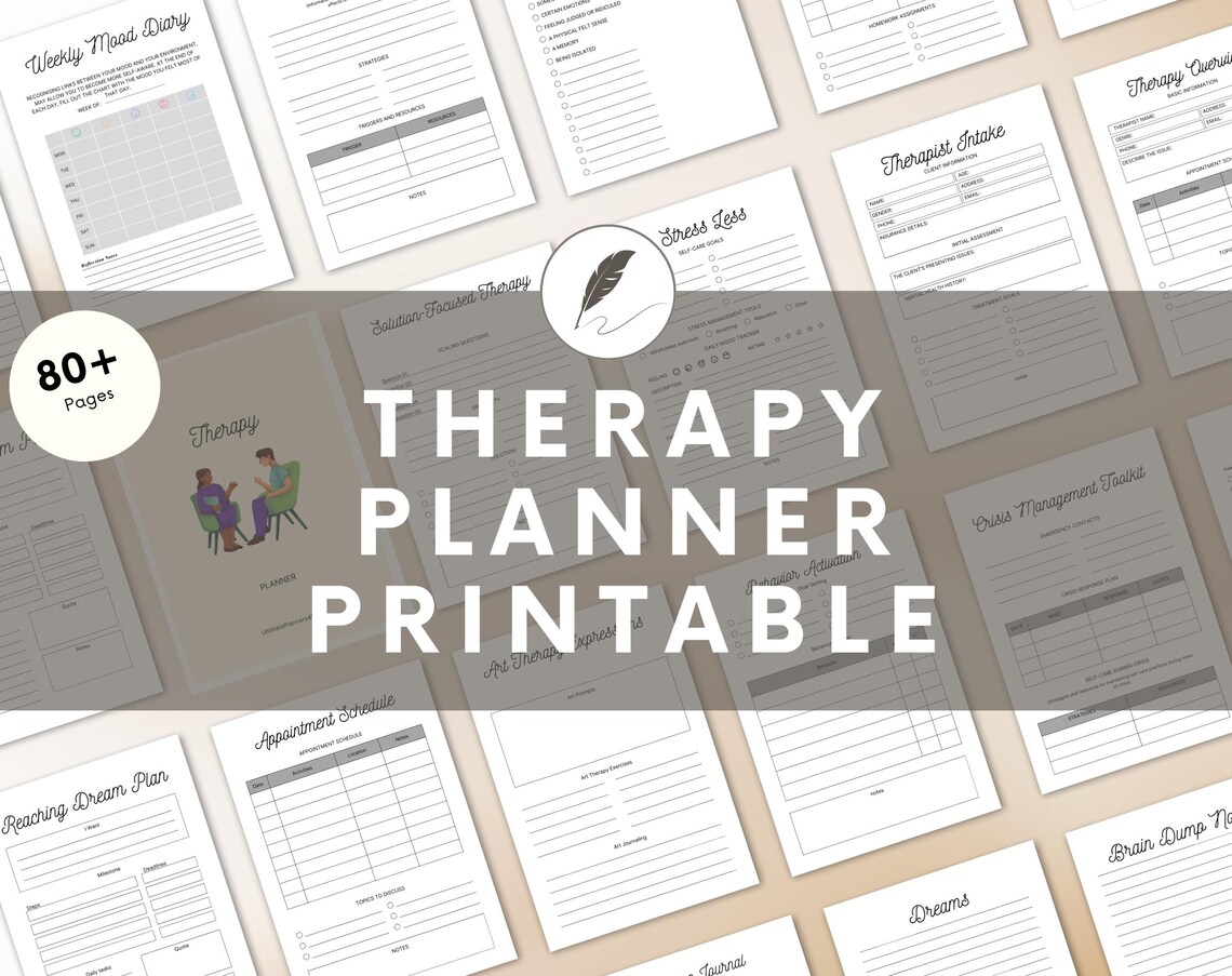 Therapy Planner | 80+ Pages | Therapy Session Planner | Therapist ...