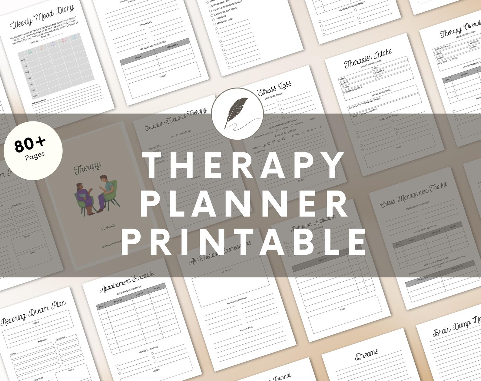 Therapy Planner | 80+ Pages | Therapy Session Planner | Therapist ...
