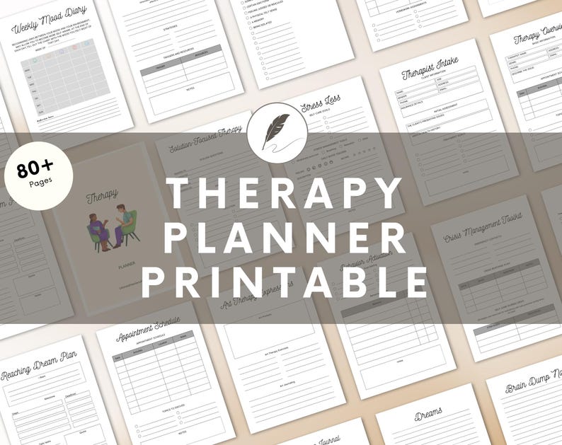 Therapy Planner | 80+ Pages | Therapy Session Planner | Therapist ...