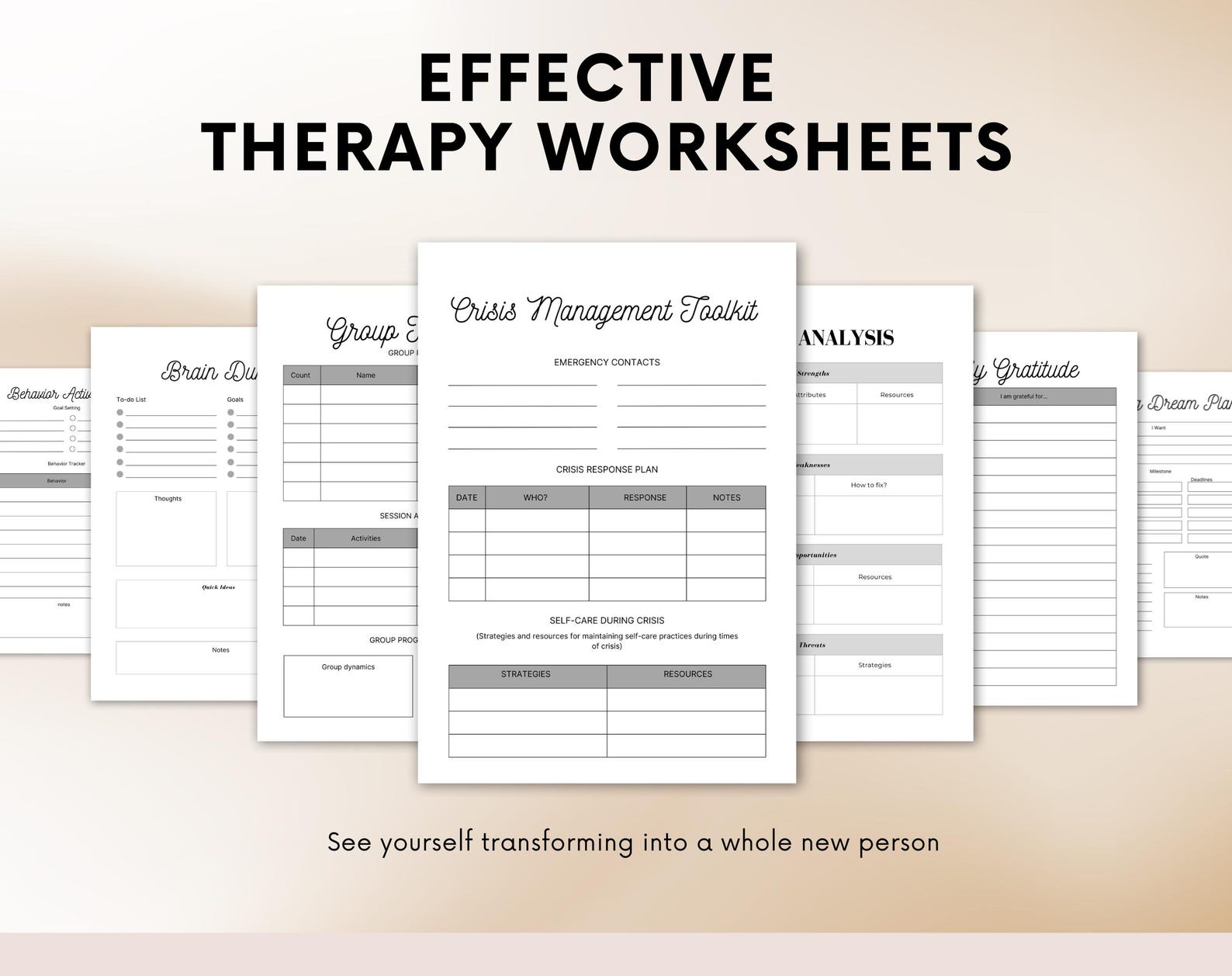 Therapy Planner | 80+ Pages | Therapy Session Planner | Therapist ...