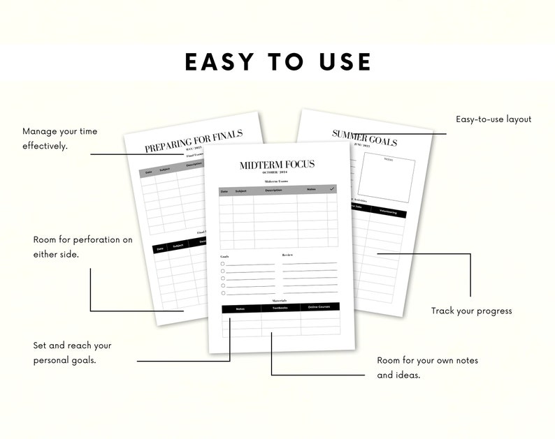 College Student Planner Printable | College Planner | College ...