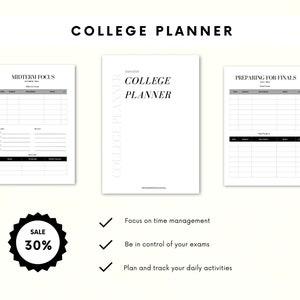 College Student Planner Printable | College Planner | College ...