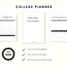 College Student Planner Printable | College Planner | College ...