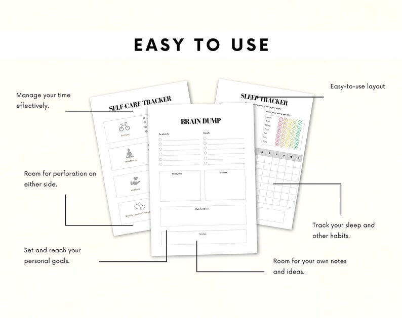 Daily Planner ADHD | ADHD Workbook | ADHD Daily Planner | Hourly ...