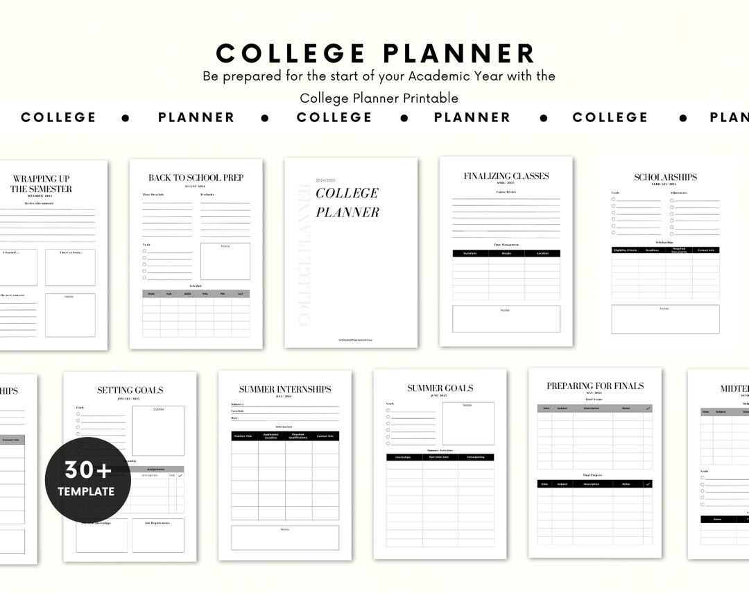 College Student Planner Printable | College Planner | College ...