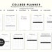 College Student Planner Printable College Planner College Essentials ...