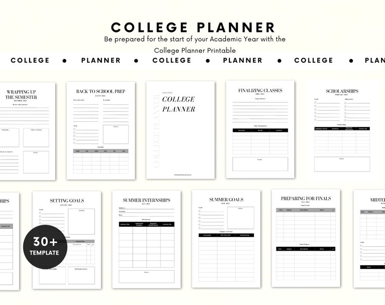 College Student Planner Printable | College Planner | College ...