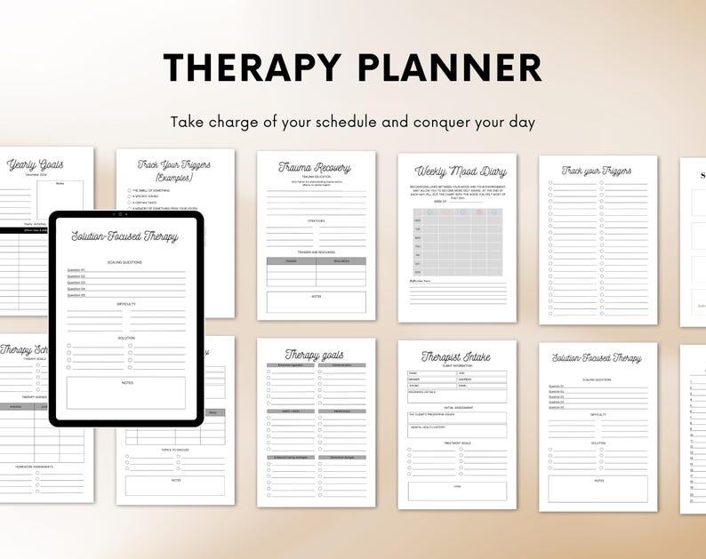 Therapy Planner | 80+ Pages | Therapy Session Planner | Therapist ...